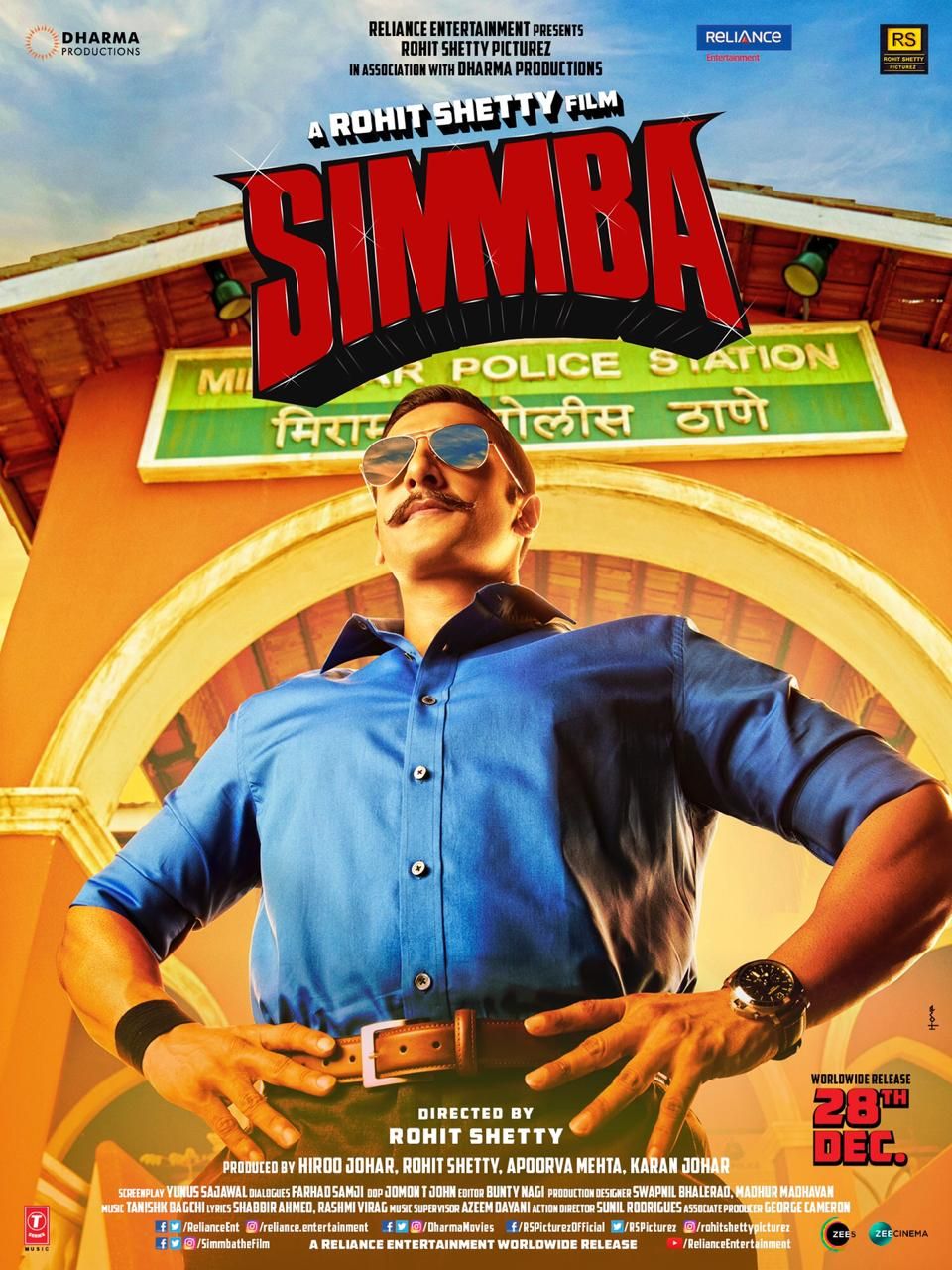 IMP-Indian Movie Posters Here Is New Poster Of Simmba Starring Ranveer ...